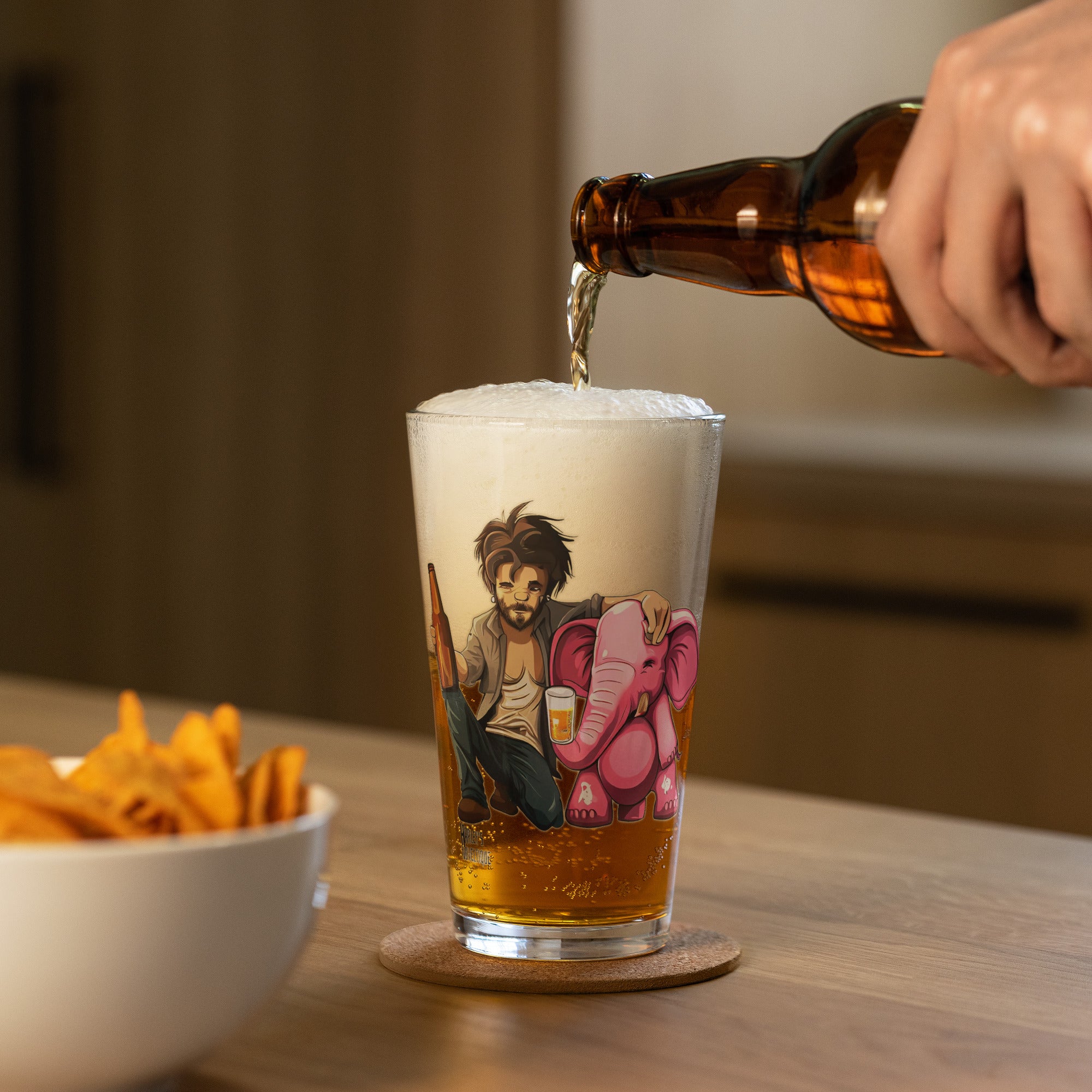 Man & Buddy Shaker pint glass – HARLEY'S NOVELTIQUE