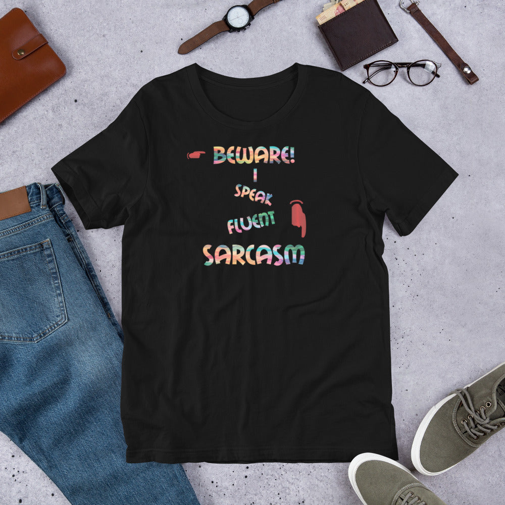 Beware of Sarcasm Unisex t-shirt – HARLEY'S NOVELTIQUE